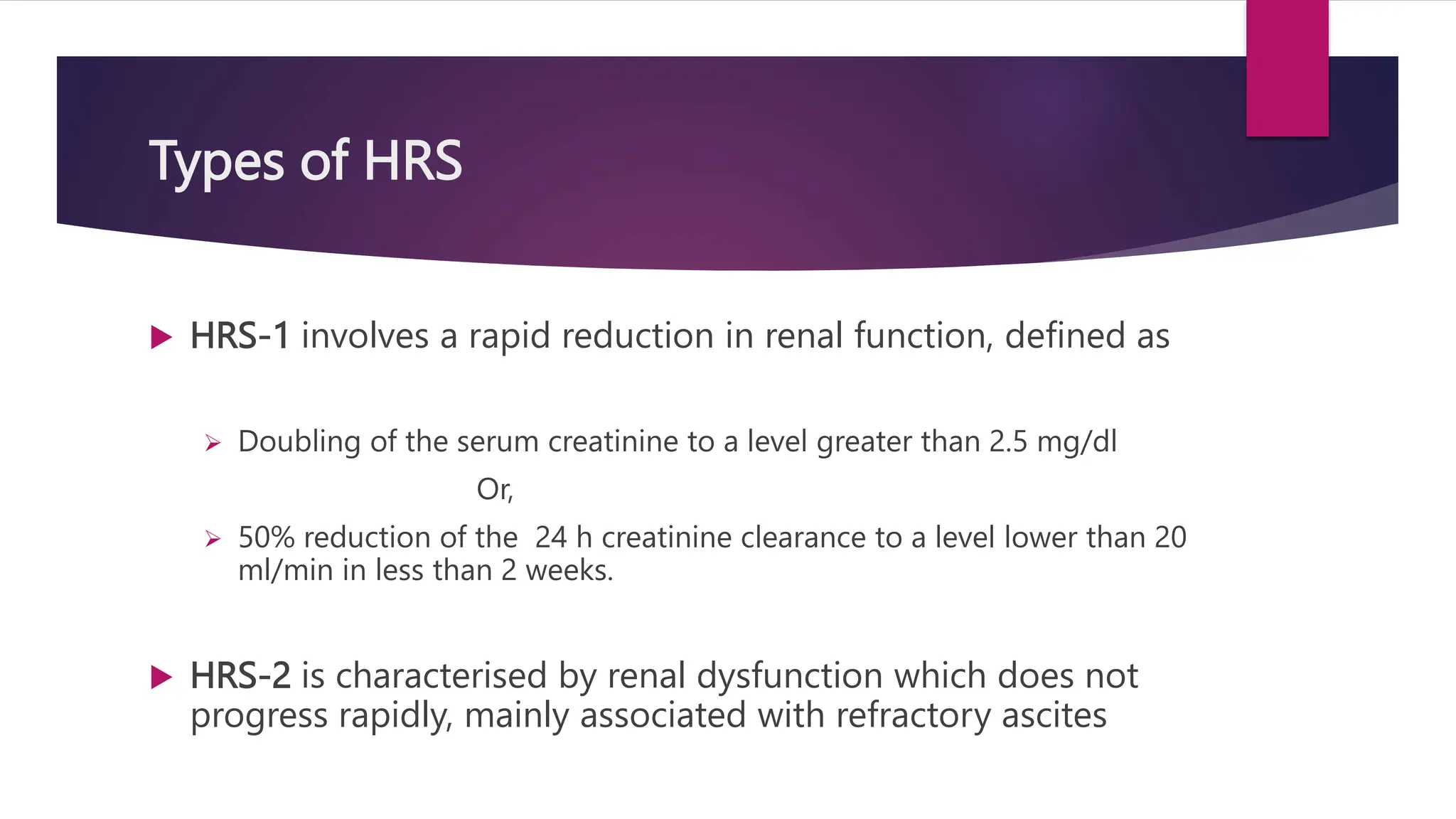 Hepatorenal Syndrome. Defination, types, Diagnostic criteria | PPTX