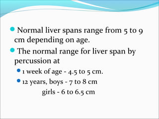 Approach to a child with Hepatosplenomegaly | PPT