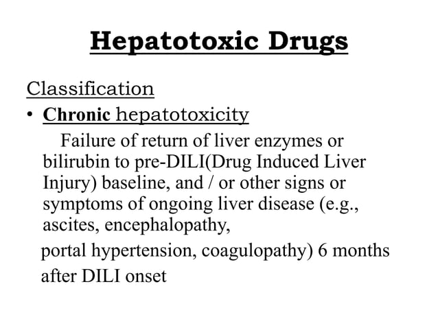 Hepatotoxic drugs | PPTX | Chemistry | Science