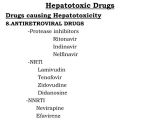 Hepatotoxic drugs | PPTX | Chemistry | Science