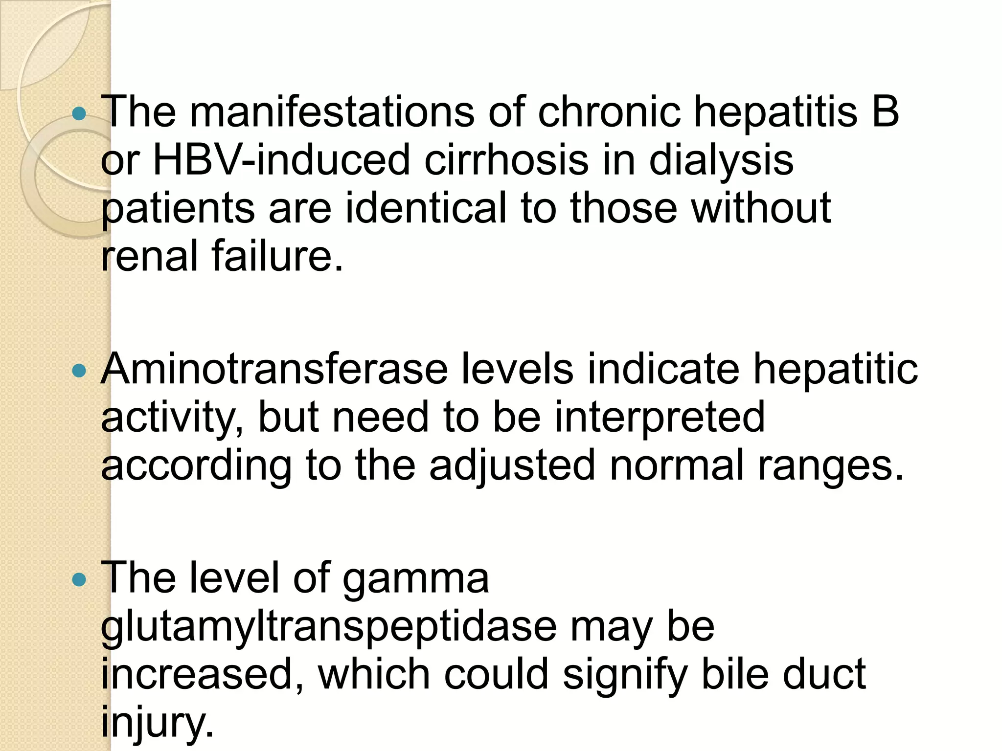 Hepatitis B in Dialysis and Transplantation | PPSX