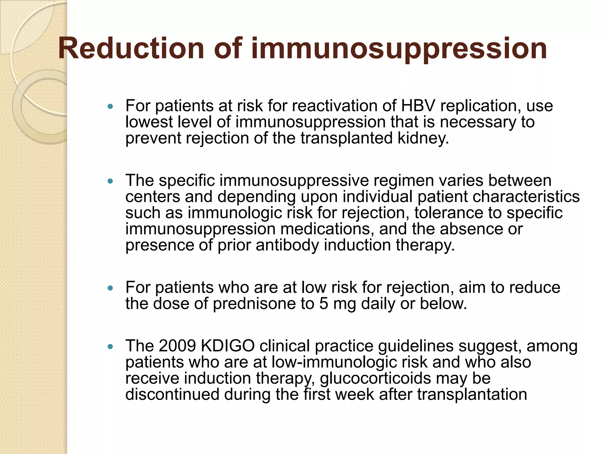 Hepatitis B in Dialysis and Transplantation | PPSX