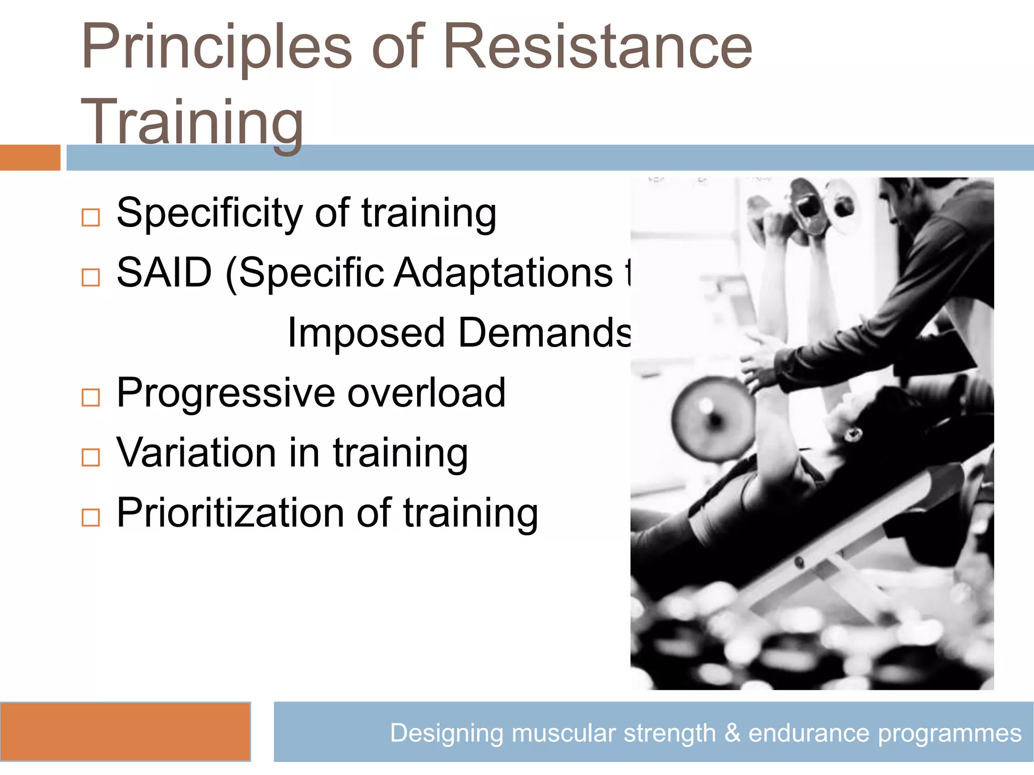 Resistance training | PPTX