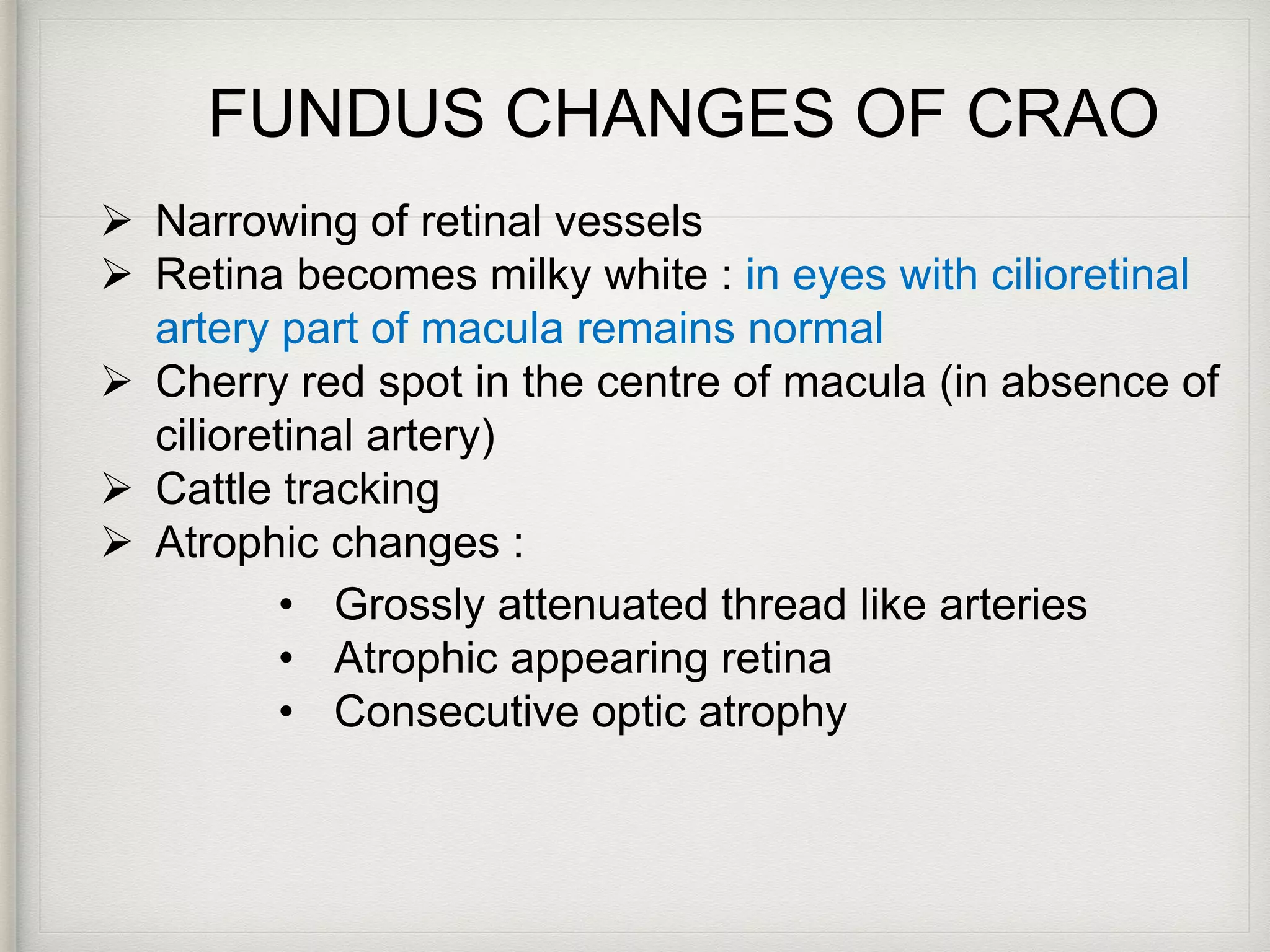 Hepertensive retinopathy , CENTRAL RETINAL ARTERY OCCLUSION ,CENTRAL ...