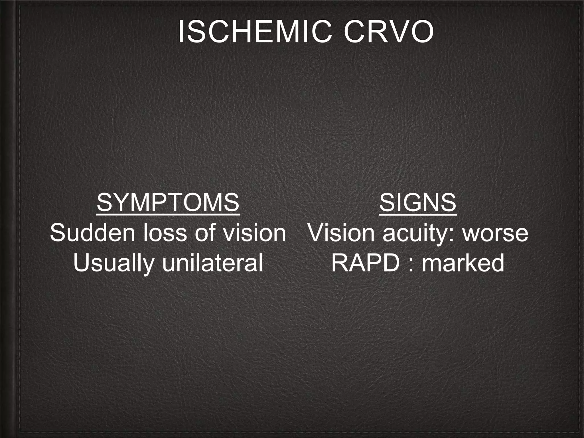 Hepertensive retinopathy , CENTRAL RETINAL ARTERY OCCLUSION ,CENTRAL ...