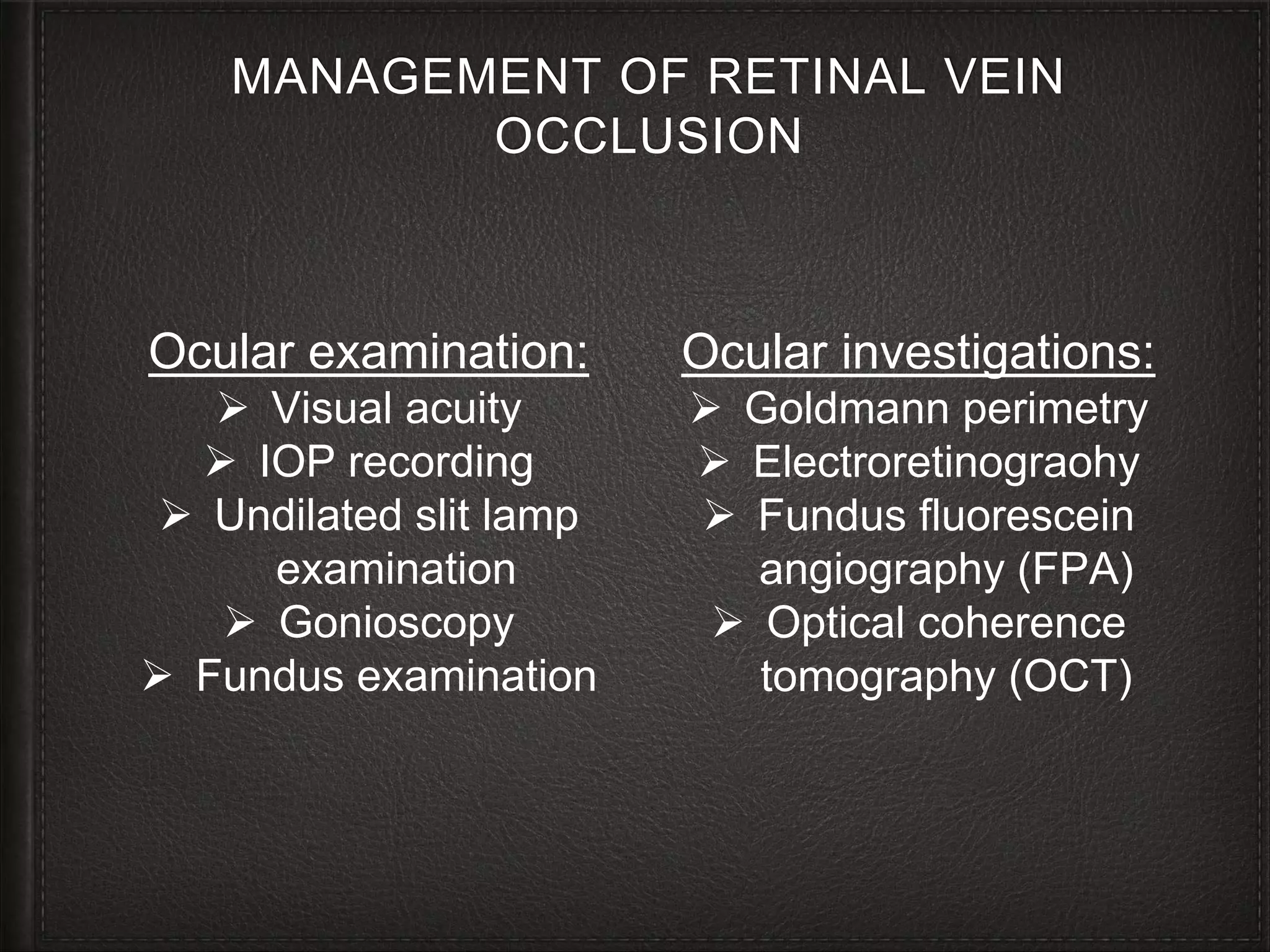 Hepertensive retinopathy , CENTRAL RETINAL ARTERY OCCLUSION ,CENTRAL ...