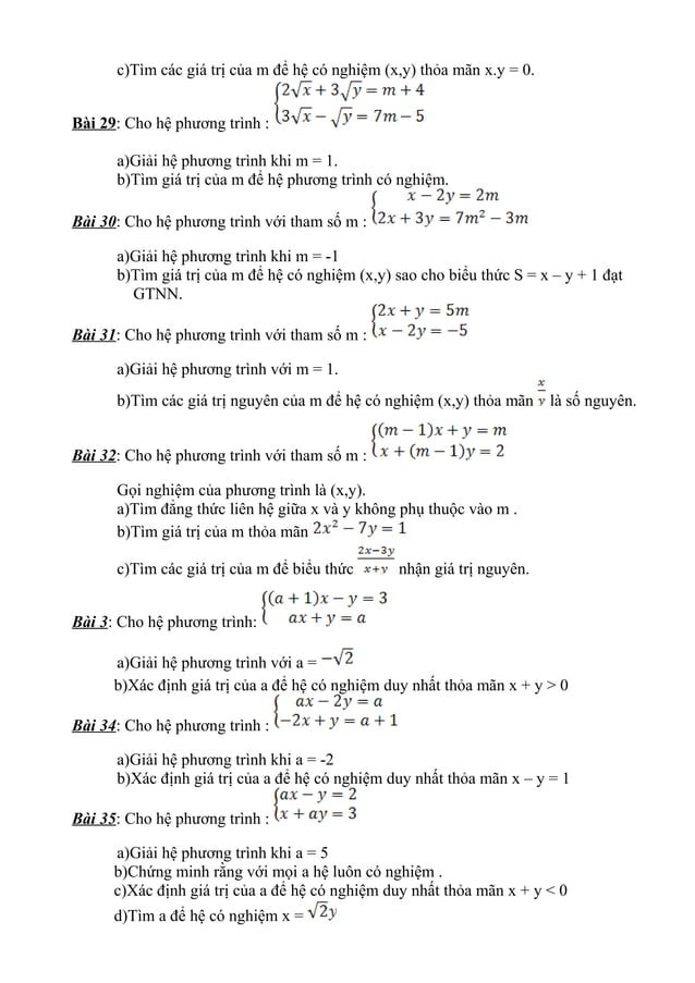 He phuong trinh chua tham so | PDF