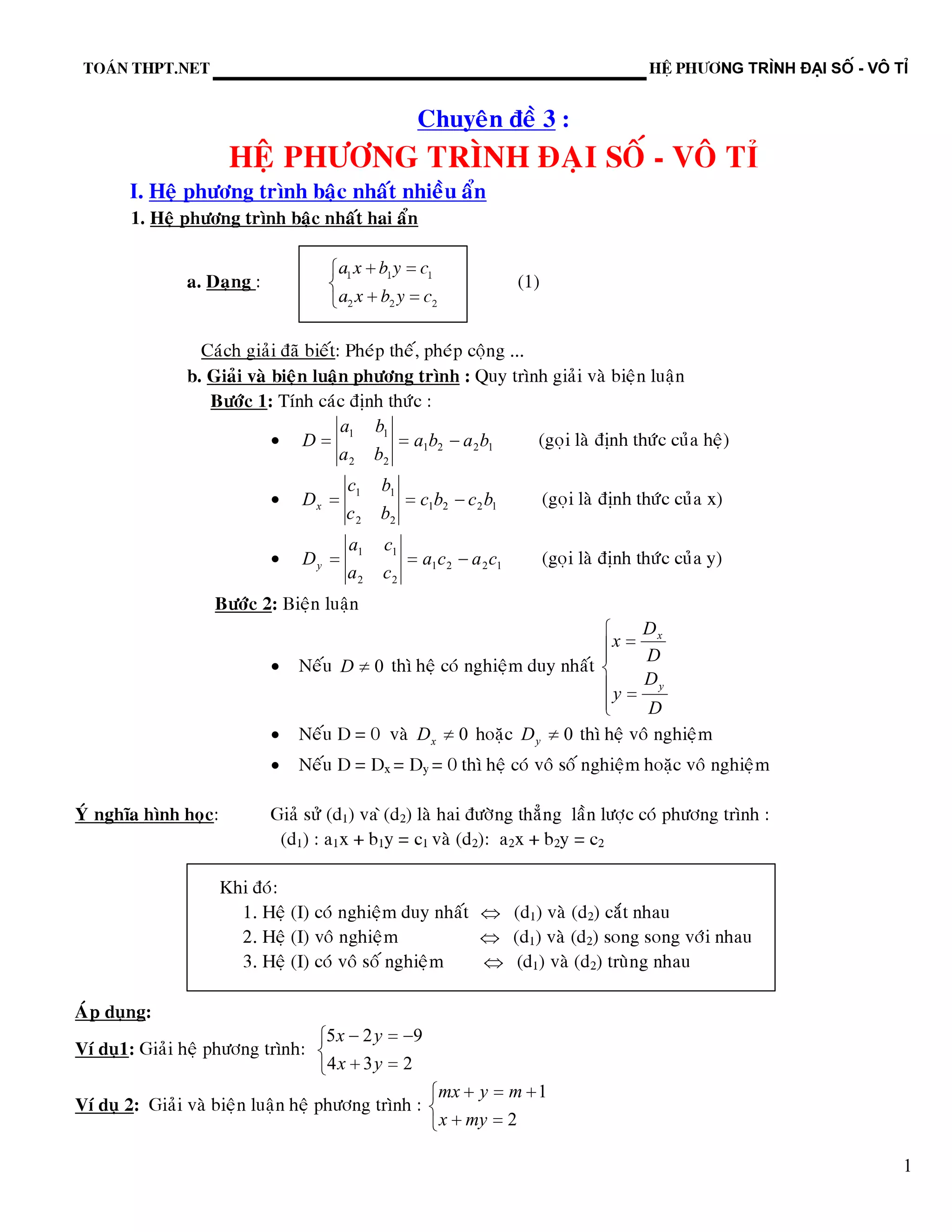 He phuong trinh dai_so[phongmath] | PDF