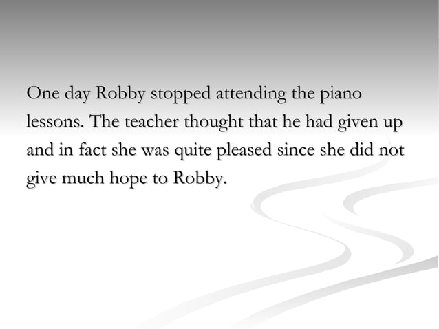 The Robby's story | PPT