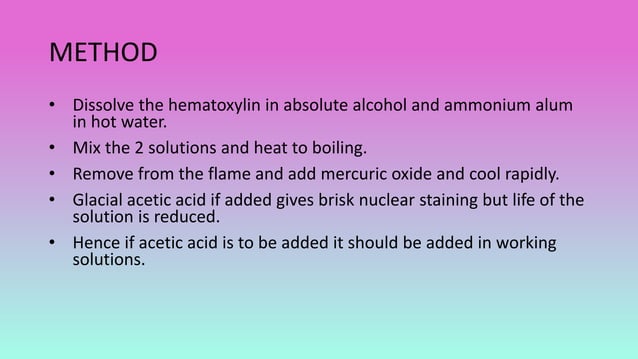 H & e preparation and staining | PPT