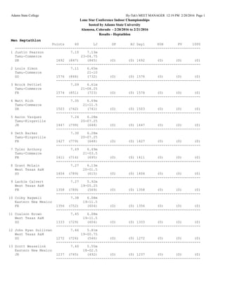 Heptathlon Results | PDF