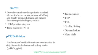 Her2 Neu Positive Operable Breast Cancer favour for Neoadjuvant ...