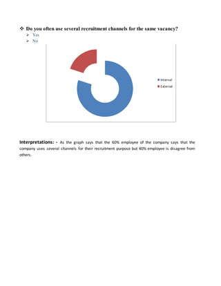 Summer Training Report on recruitment channels evaluation | DOCX