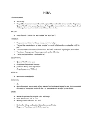 Hera | PDF