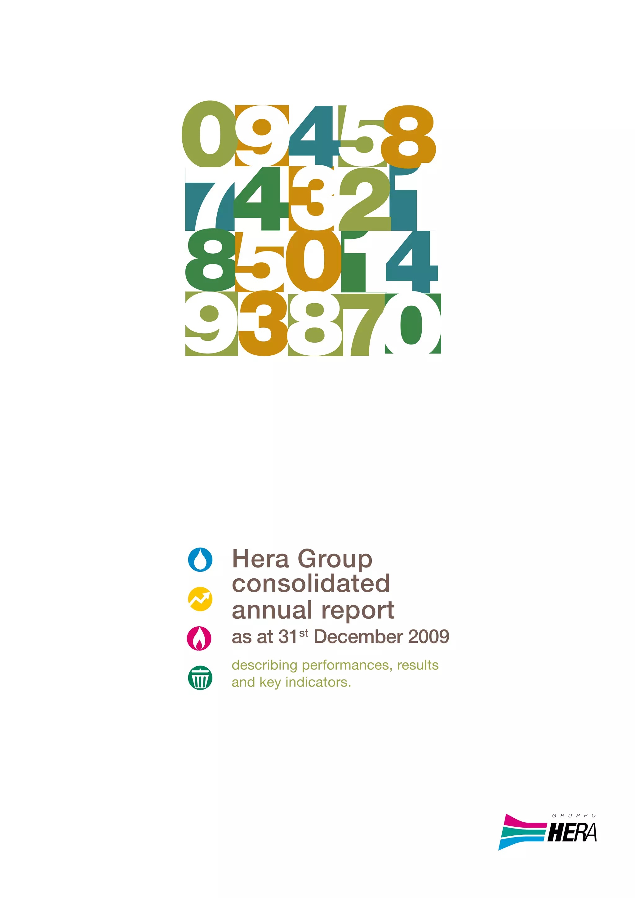 Hera Group consolidated annual report as at 31 december 2009 | PDF
