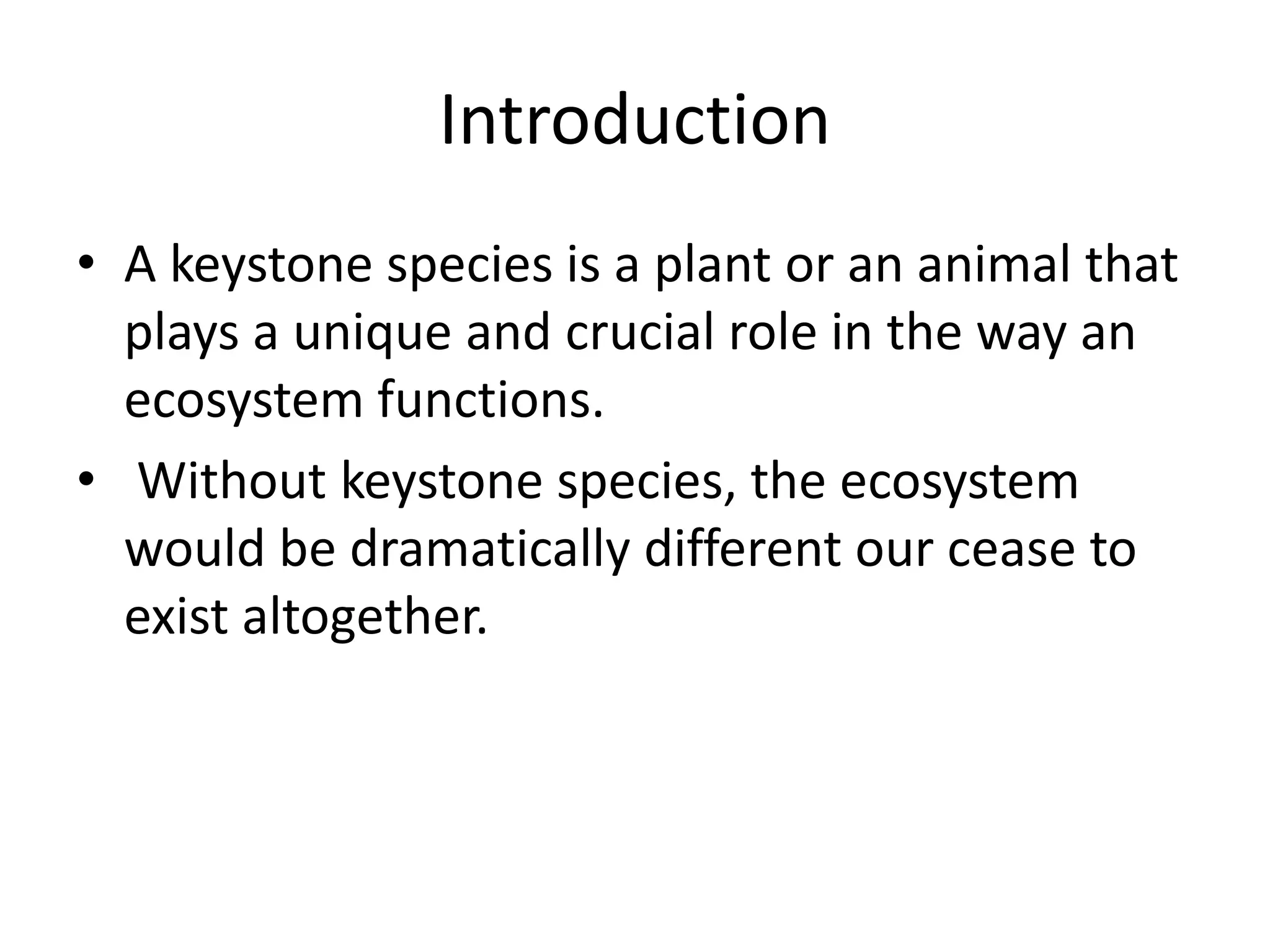 Keystone Species | PPTX