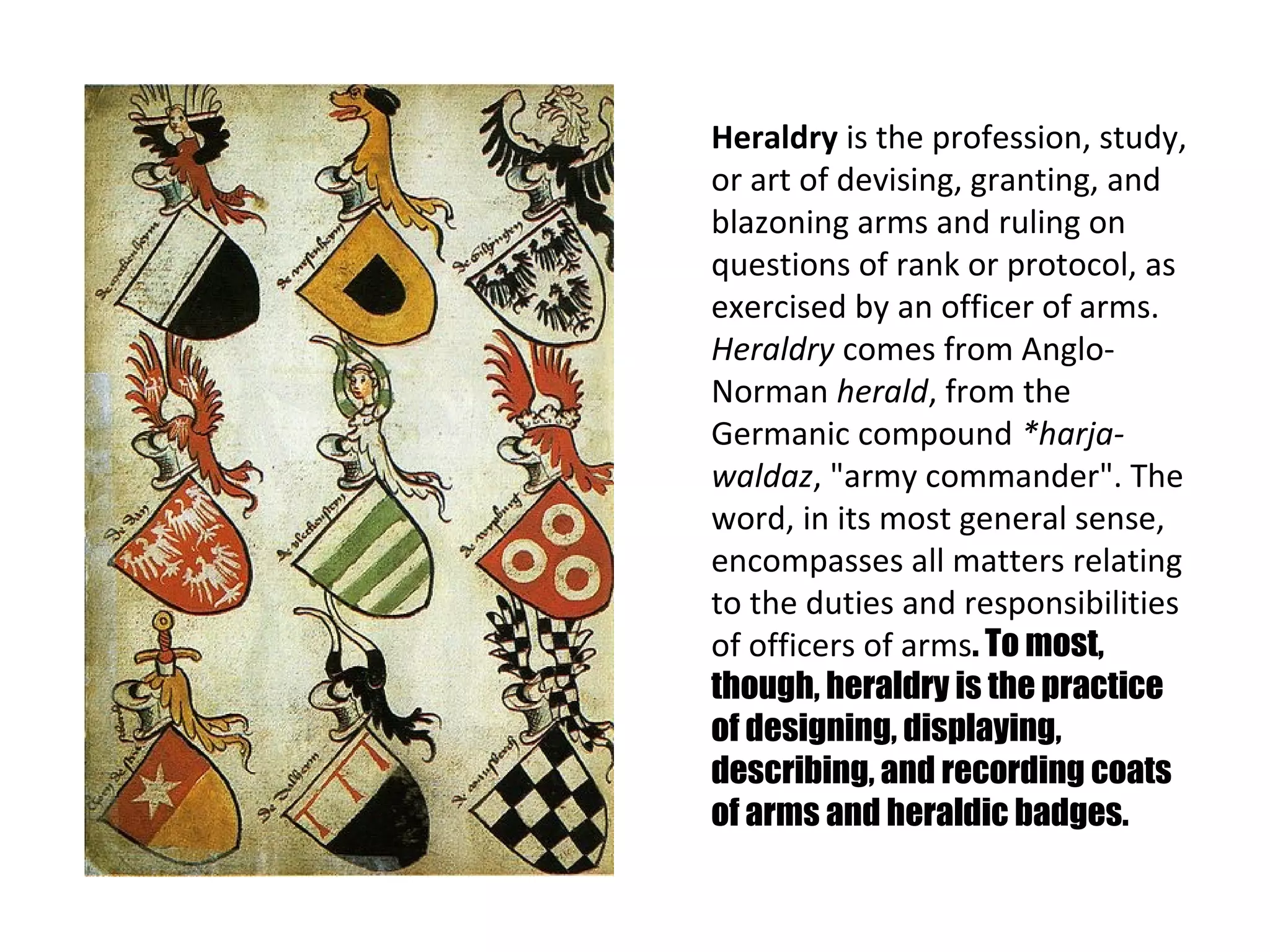 Heraldry | PPT