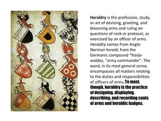 Heraldry | PPT