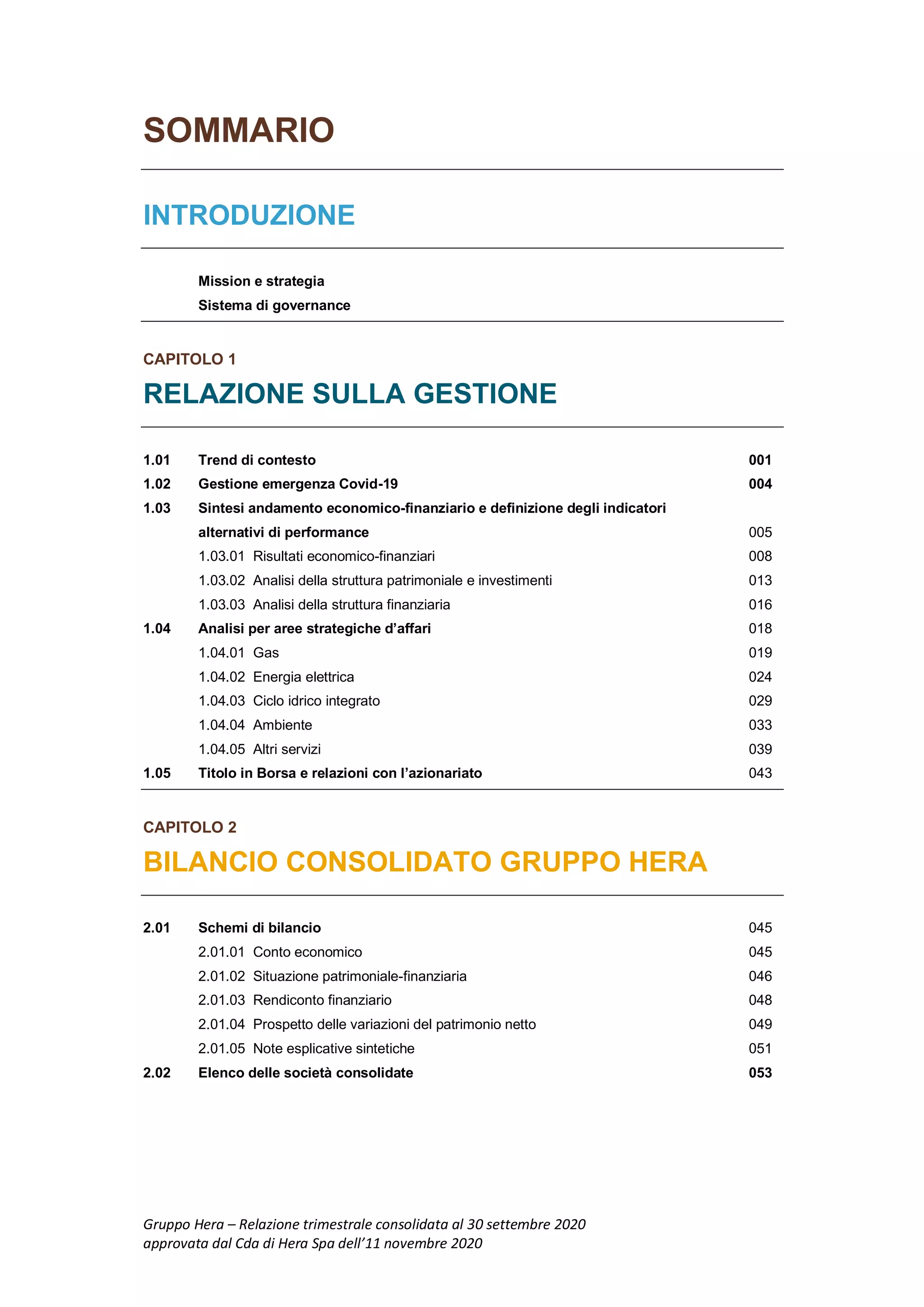 Relazione finanziaria al 30 settembre 2020 | PDF