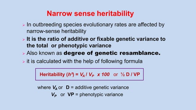 Heratability, genetic advance, Genotype xEnviromental interaction | PPTX | Genetics | Science