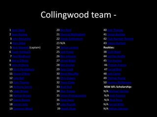 Collingwood! | PPTX