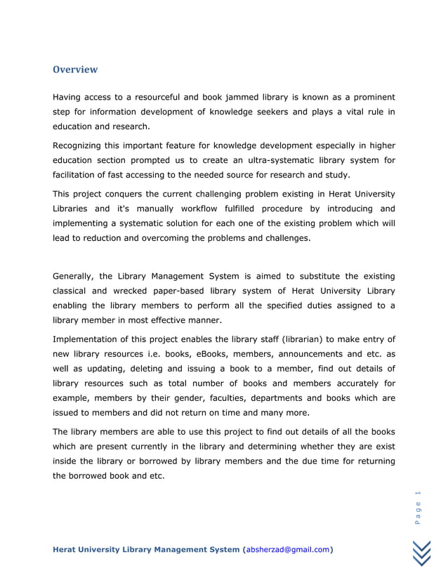 Herat University Library Management System English User Manual | PDF