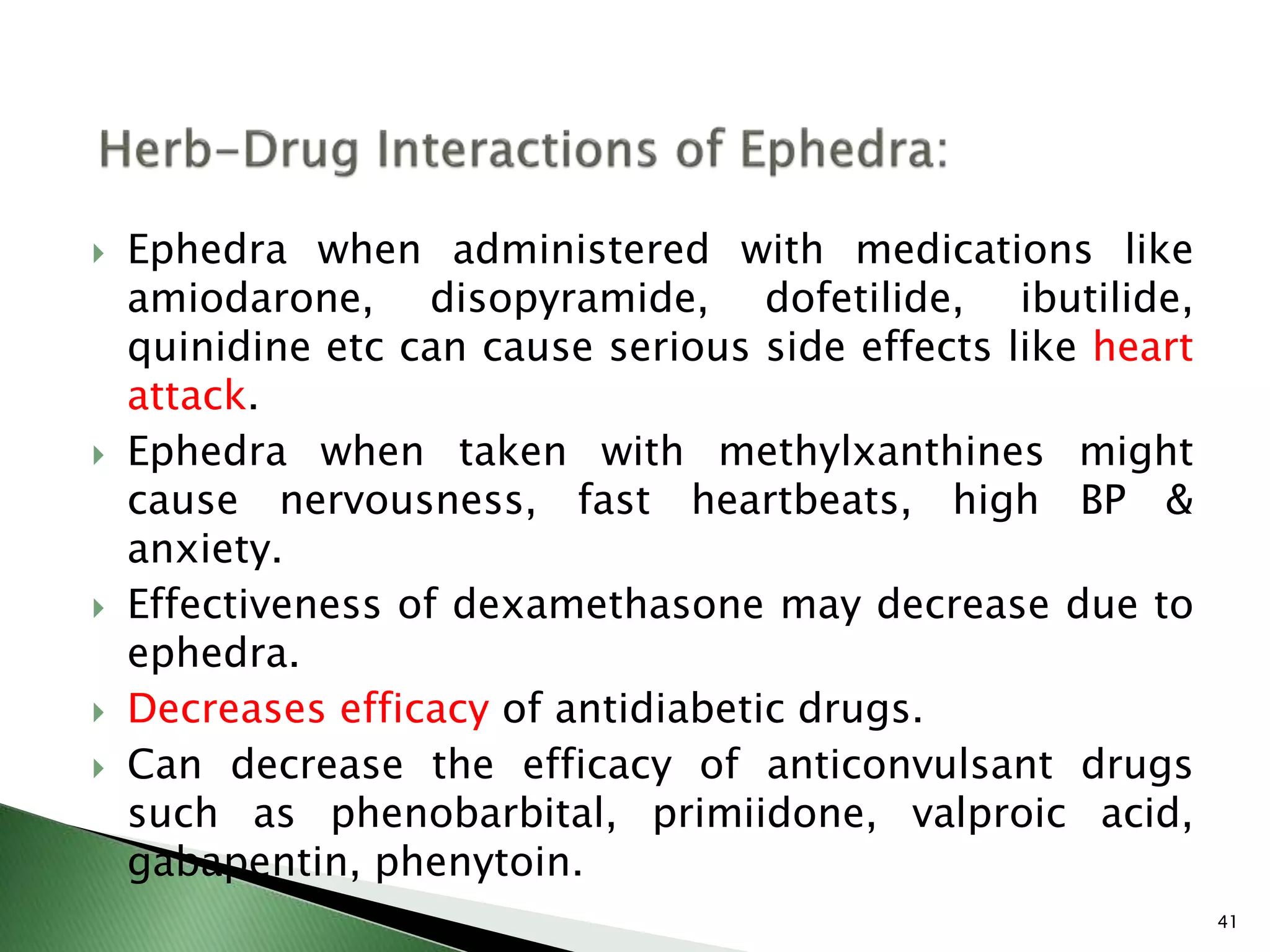 Herb drug & herb-food interactions | PPTX