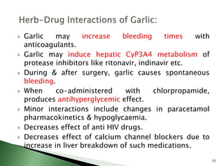 Herb drug & herb-food interactions | PPTX