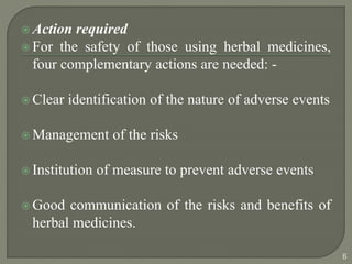Safety Monitoring of Natural Medicine | PPTX