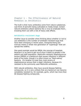 Back to the Future – Herbal Antibiotics | PDF