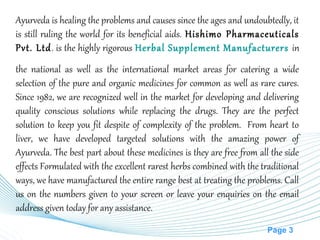 Herbal Medicines manufacturers | PPT
