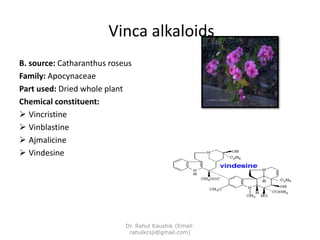 Herbal anticancer drugs | PPTX