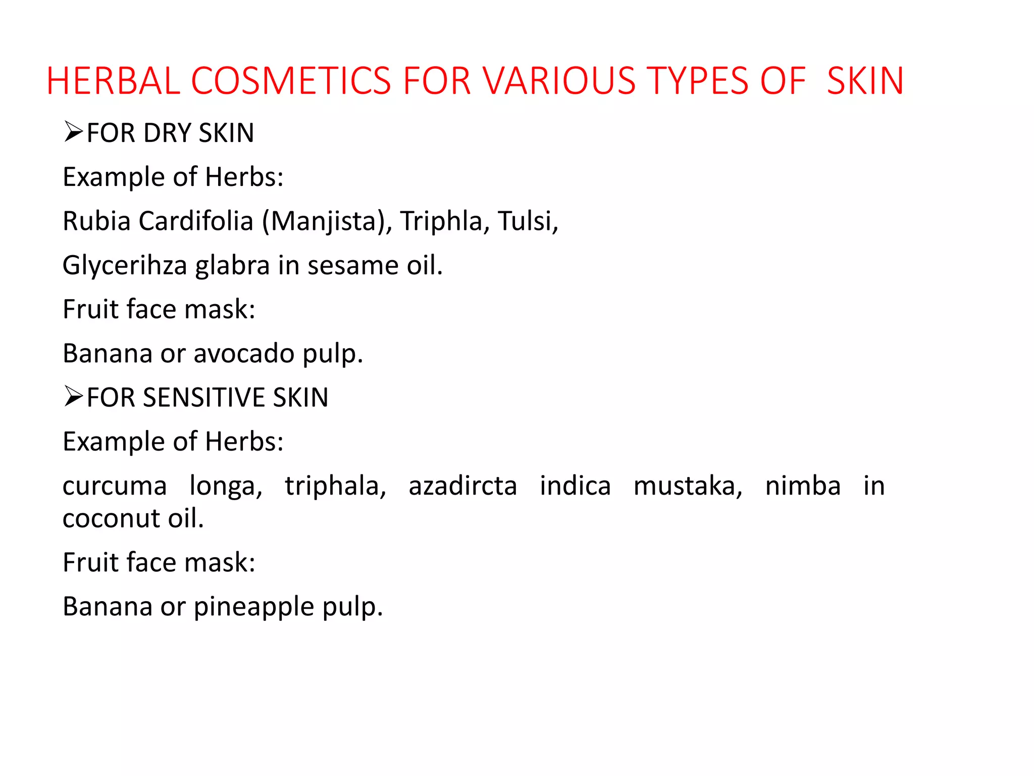 Herbal cosmetics......... | PPTX