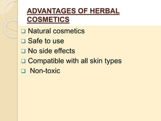 Herbal cosmetics, Classification, Economic aspects and Industries ...