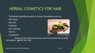 'Herbal cosmetics | PDF