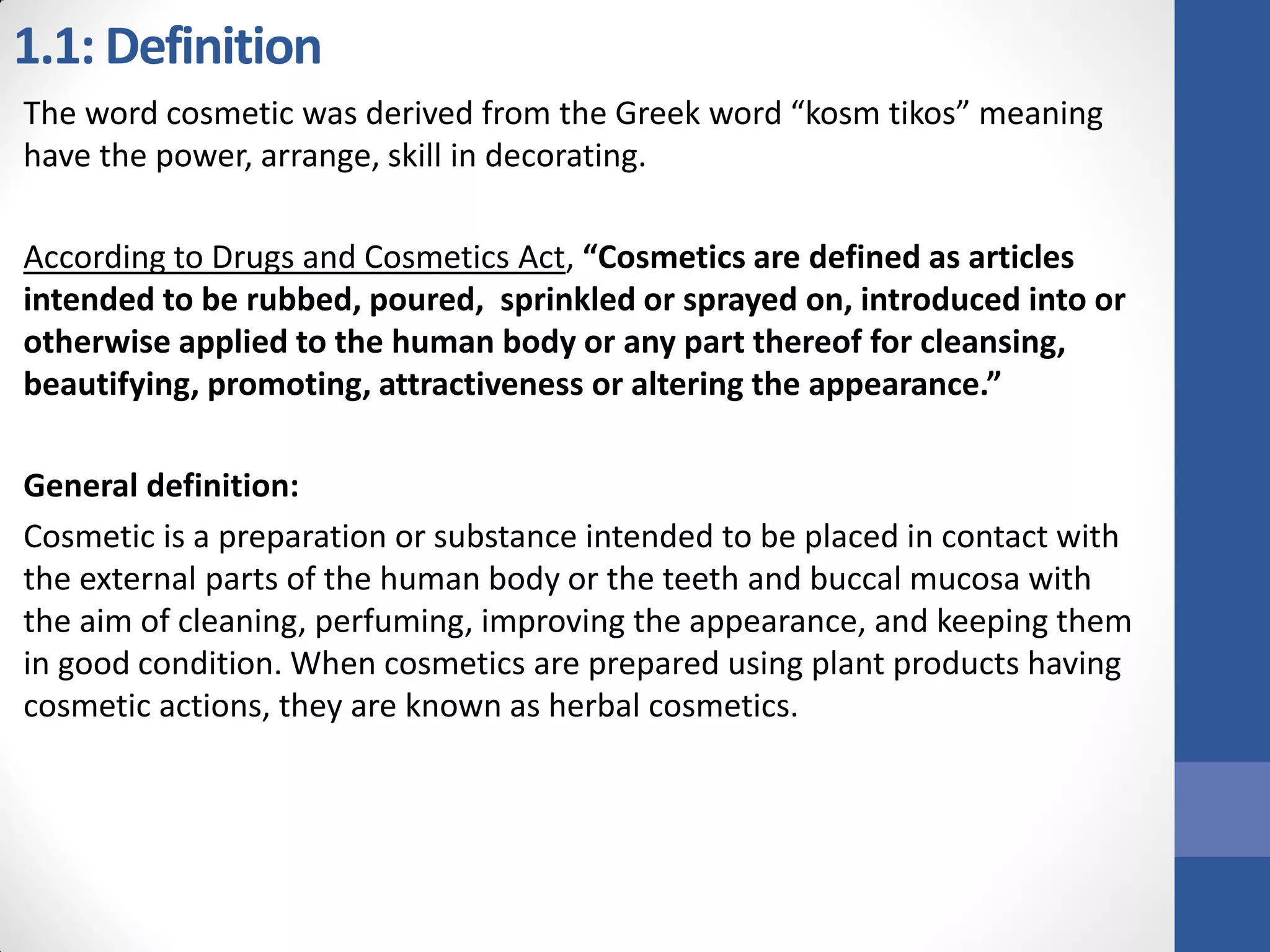 Herbal Cosmetics Herbal Drug Technology B Pharmacy | PDF