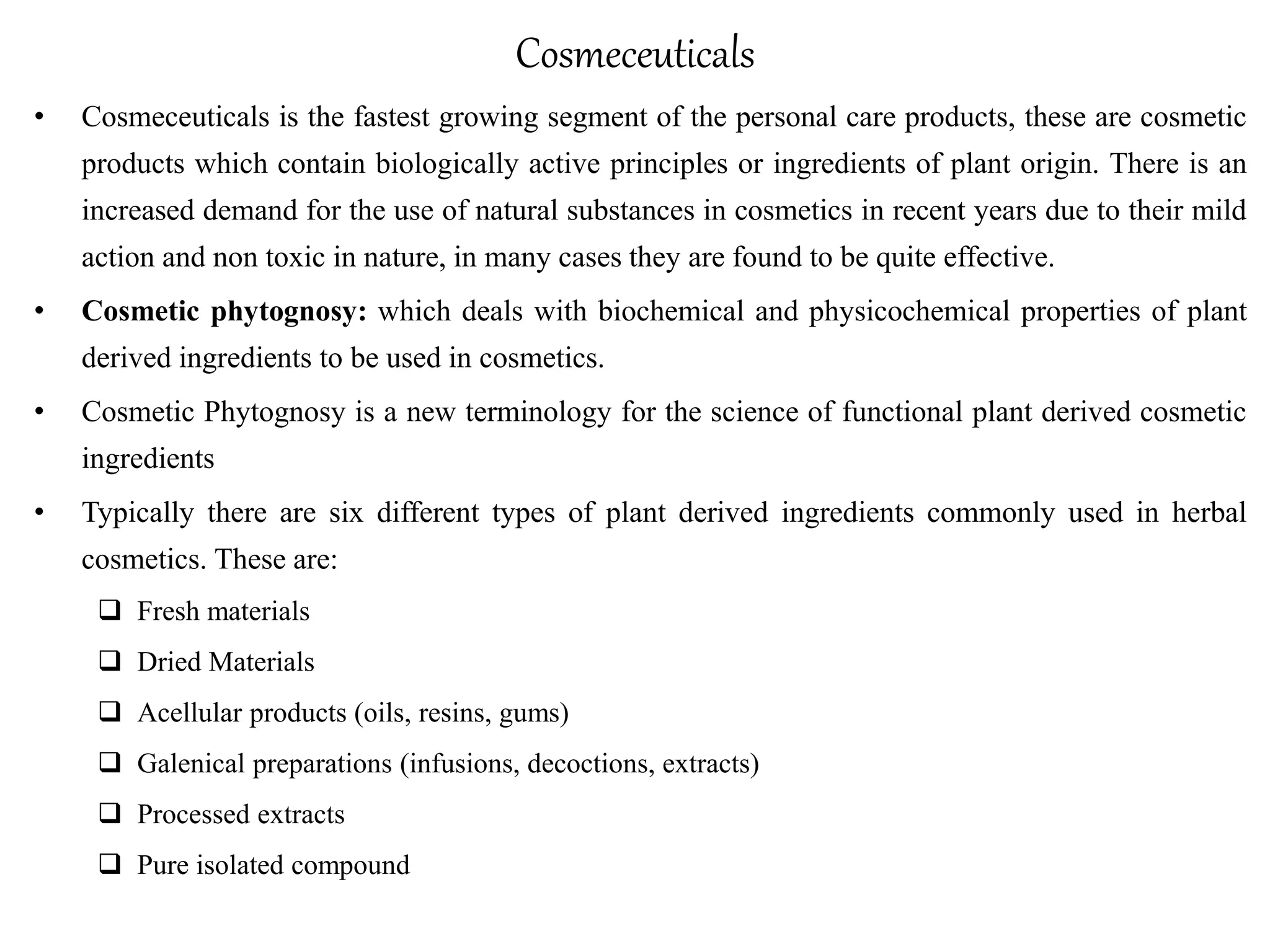 Herbal Cosmetics in Herbal Drug Technology | PPTX
