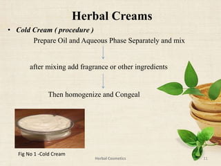 Herbal cosmetics for skin,Hair and oral care | PPTX