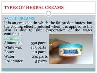 Herbal cosmetics final ppt | PPTX
