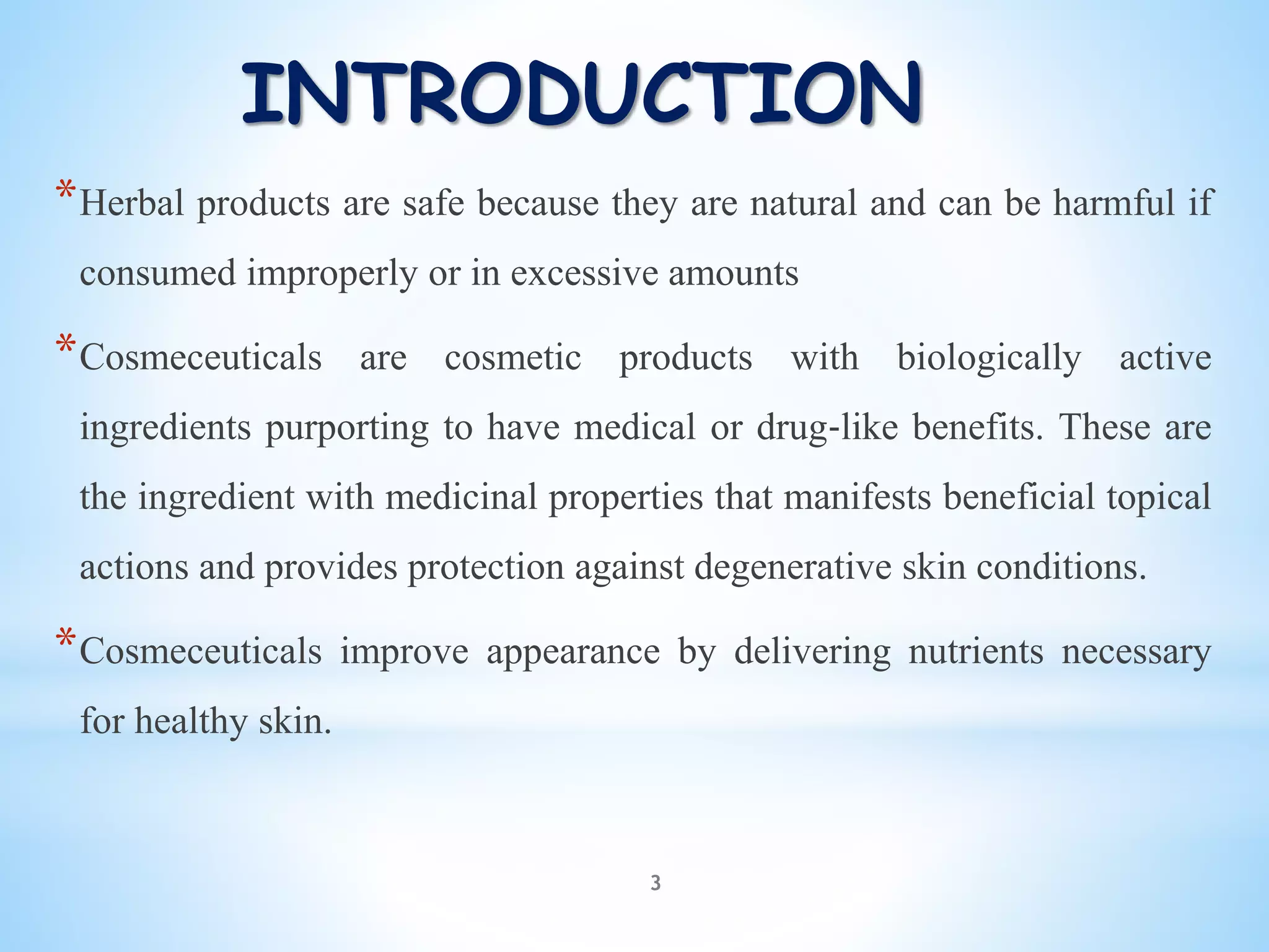 Herbal cosmetics for hair and skin care | PPTX