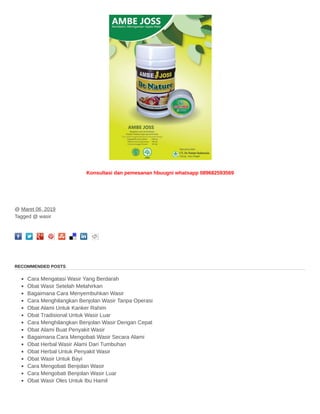 cara mengobati wasir ringan | PDF