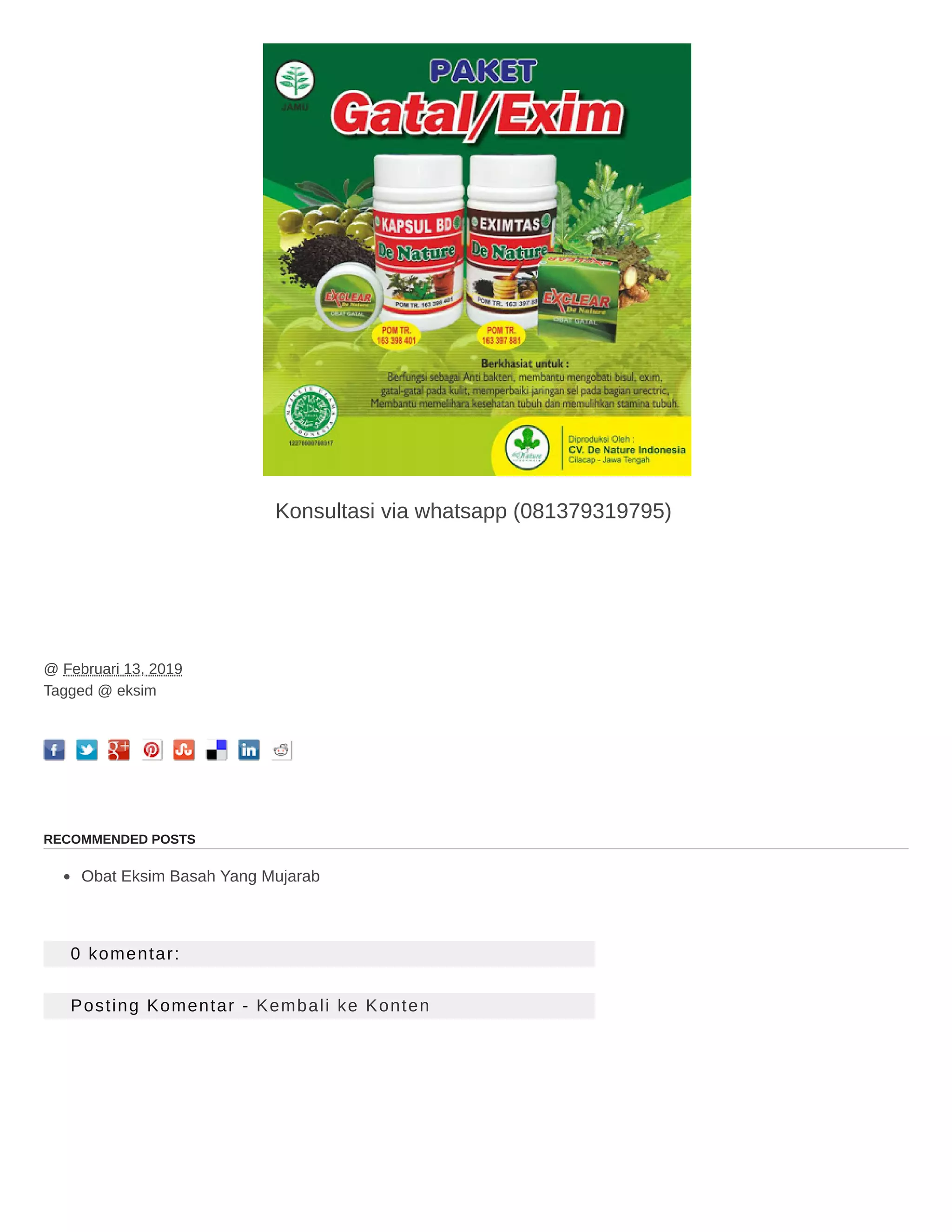 obat eksim basah yang mujarab | PDF