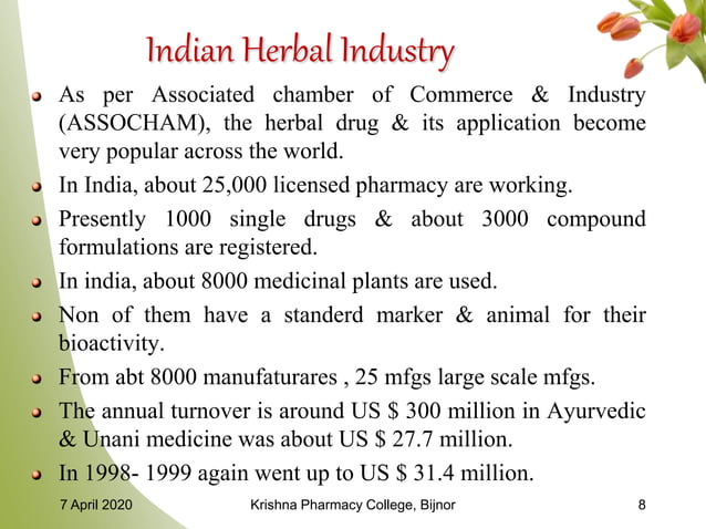 Herbal drug industry (unit 5) | PPTX | Herbs and Supplements ...