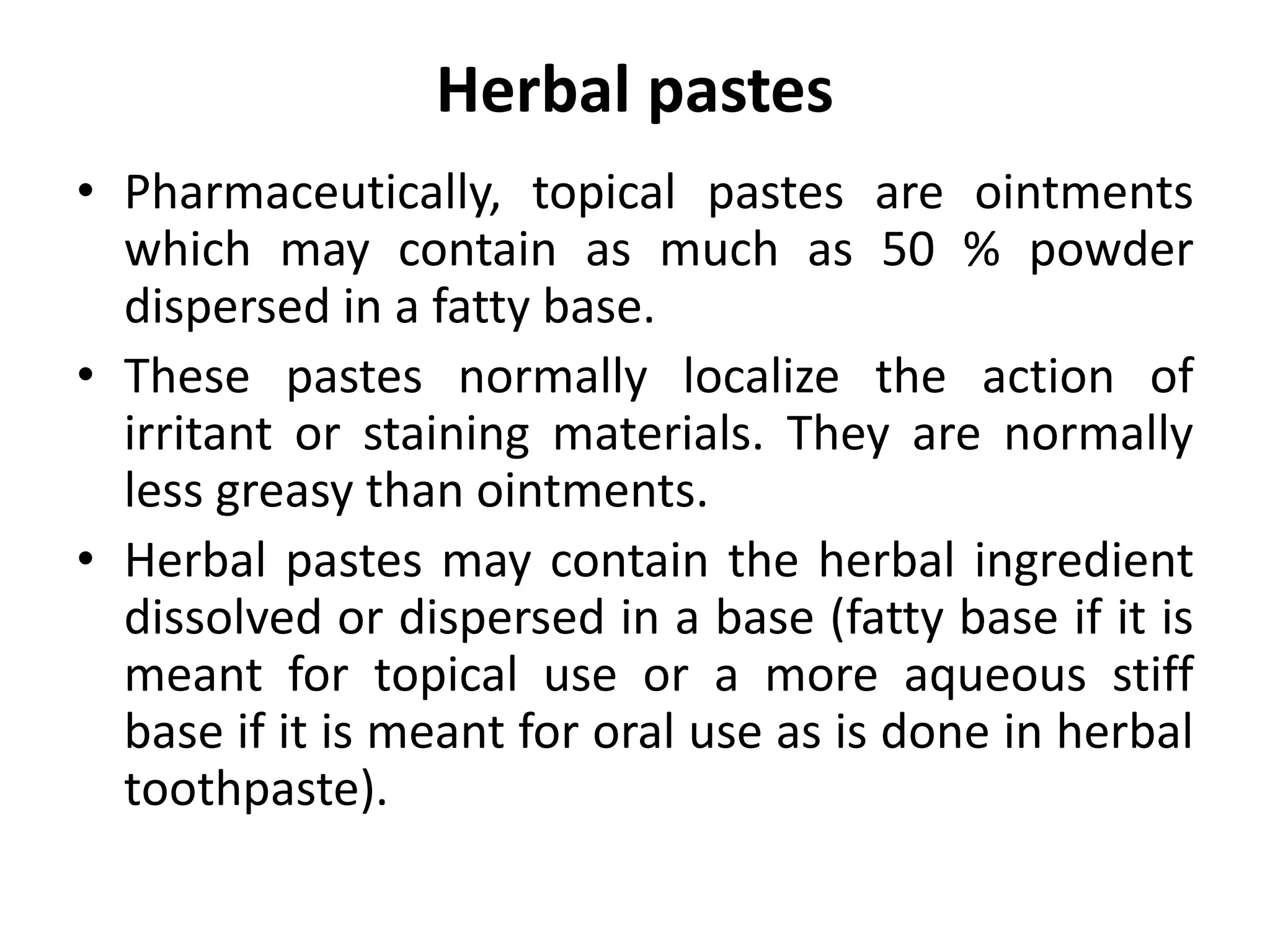 Herbal Drug Preparation - Different Dosage Forms | PPTX