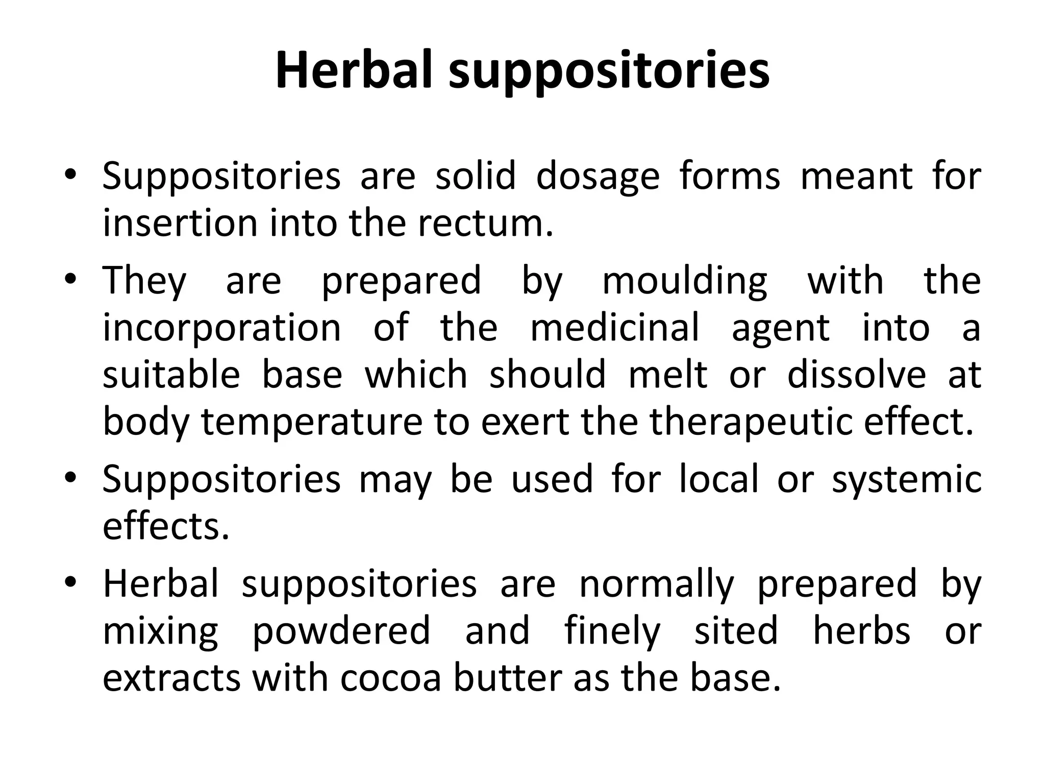 Herbal Drug Preparation - Different Dosage Forms | PPTX