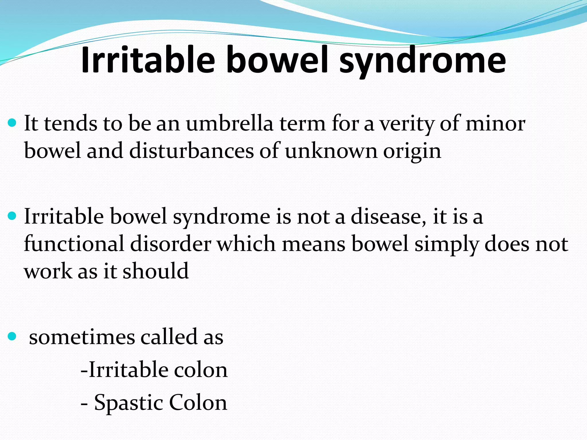 Nutraceutical in Irritable bowel syndrome (IBS) | PPTX