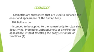 Herbal drug used in cosmetic by Pankaj kumar.pptx