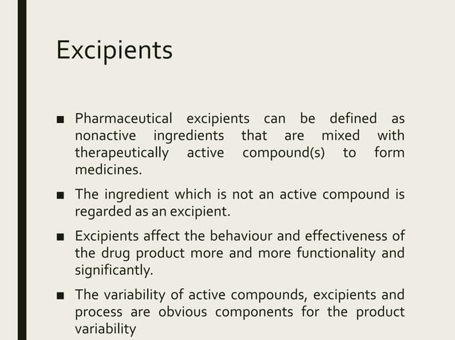 Herbal excipients | PPTX