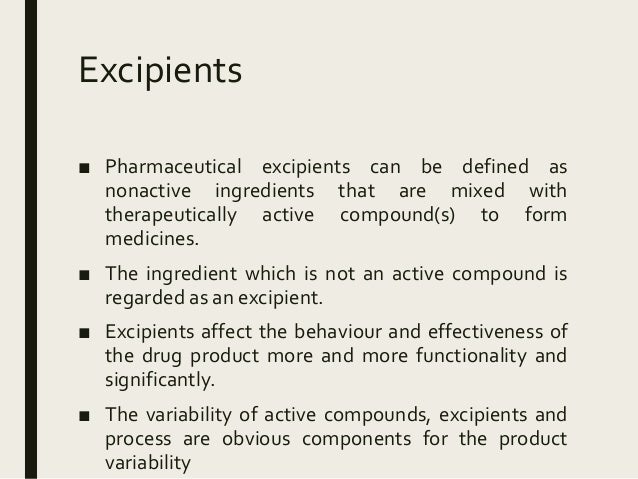 Herbal excipients