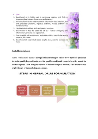 Herbal excipients and herbal formulations | DOCX